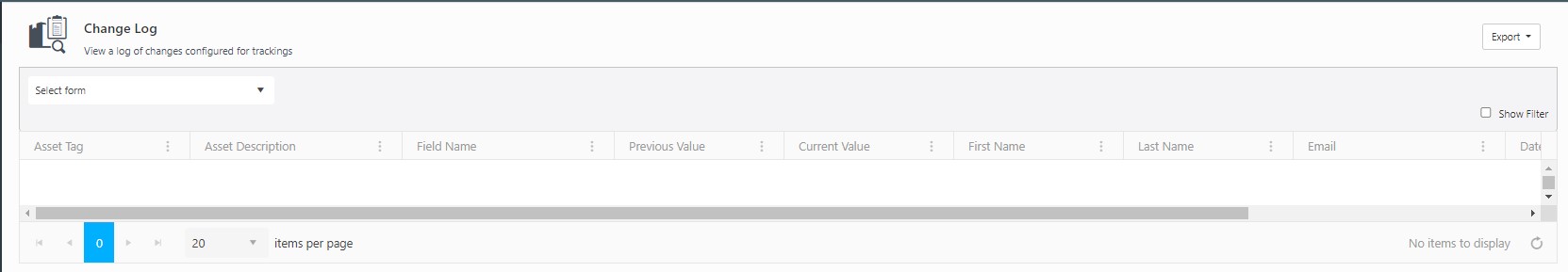 Change Log